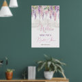 Floral Regency Welcome Sign Poster | Zazzle