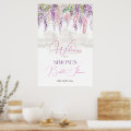 Floral Regency Welcome Sign Poster | Zazzle