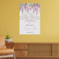 Floral Regency Welcome Sign Poster | Zazzle