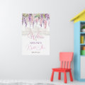 Floral Regency Welcome Sign Poster | Zazzle