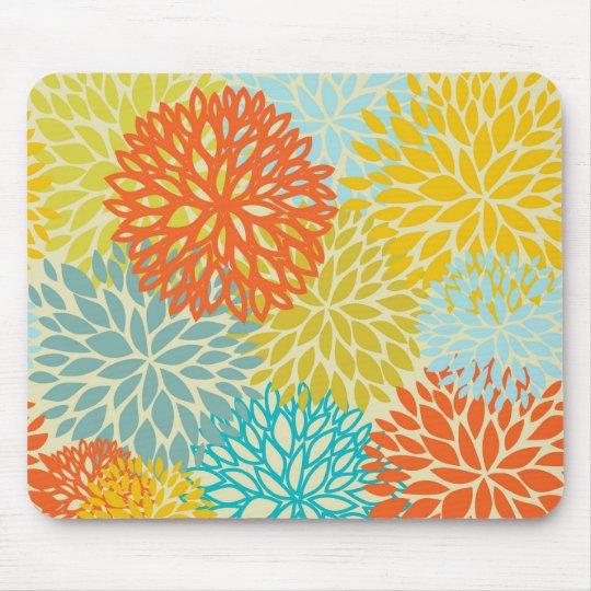 Floral seamless pattern mouse pad | Zazzle.com