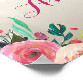 Floral shower Photo Prob Poster | Zazzle