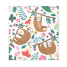 Cute Three Toed Sloth Notepad | Zazzle.com