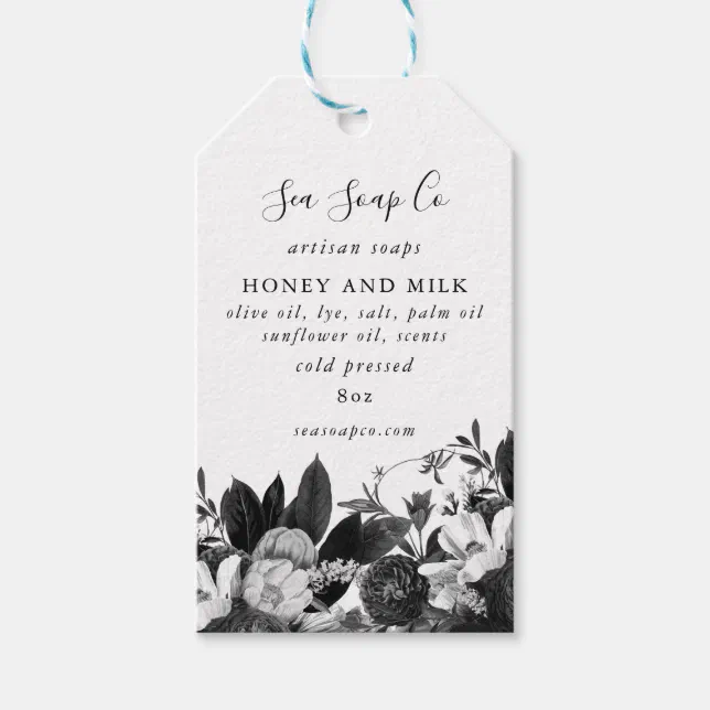 Floral Soap Tag | Zazzle