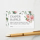 Floral Spring Baby Shower Diaper Raffle Tickets Enclosure Card | Zazzle
