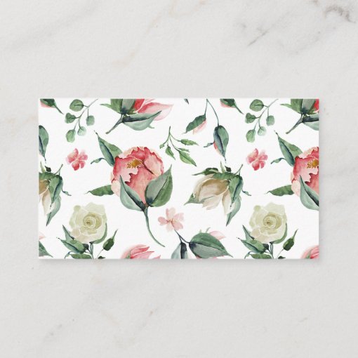 Floral Spring Baby Shower Diaper Raffle Tickets Enclosure Card | Zazzle