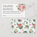 Floral Spring Baby Shower Diaper Raffle Tickets Enclosure Card | Zazzle