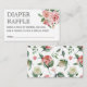 Floral Spring Baby Shower Diaper Raffle Tickets Enclosure Card | Zazzle