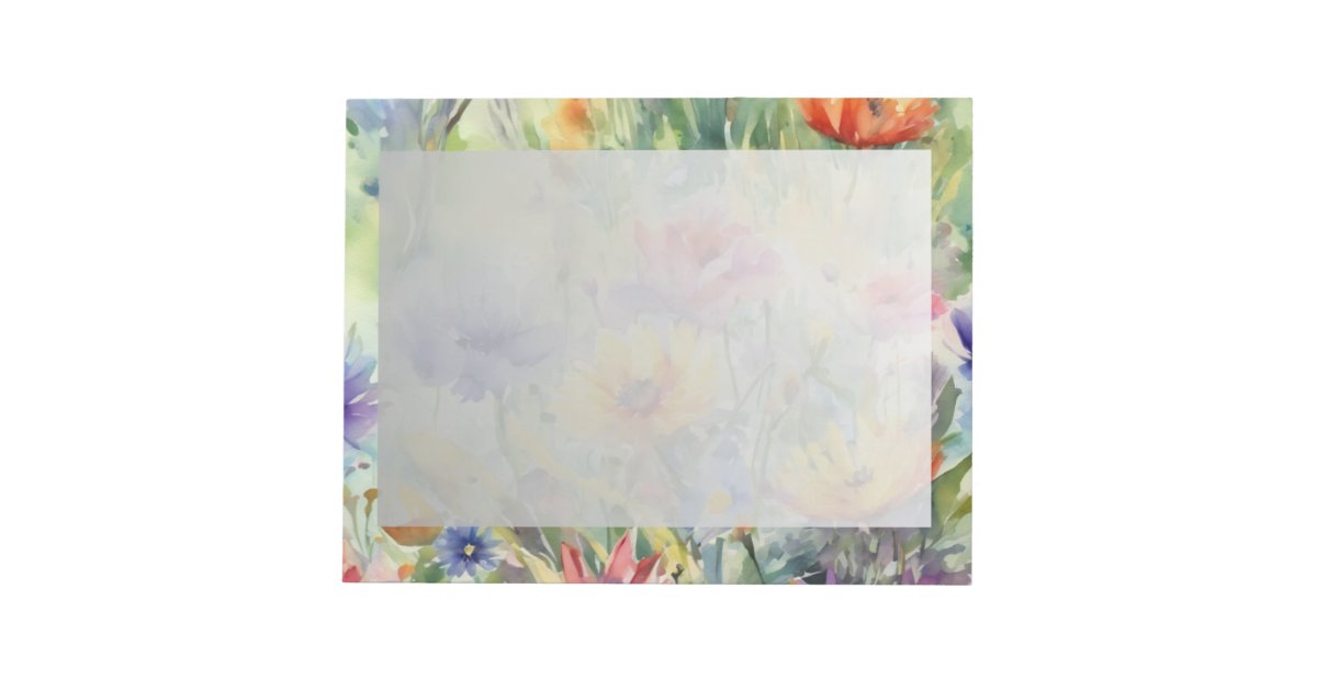 Floral Spring Notepad | Zazzle