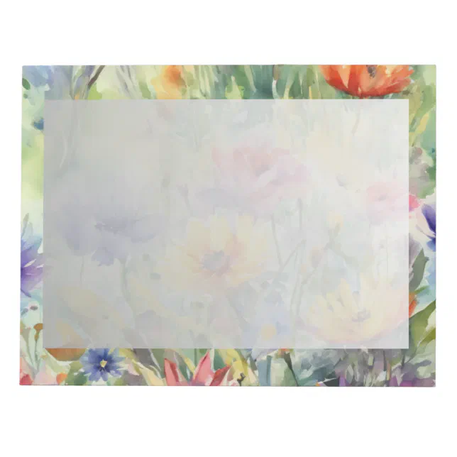 Floral Spring Notepad | Zazzle