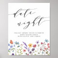Floral Spring Summer Couple Date Night Ideas Poster | Zazzle