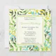Floral Square Birthday Party Invitation | Zazzle