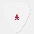 Floral Style, ArtyClick Crimson, Light Gold Guitar Pick | Zazzle