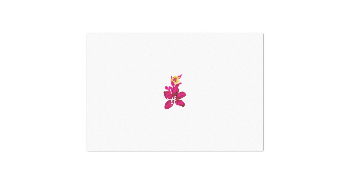 Floral Style, ArtyClick Crimson, Light Gold Tissue Paper | Zazzle