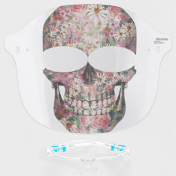 Floral Sugar Skull Face Shield | Zazzle