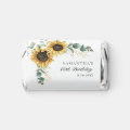 Floral Sunflower 60th Birthday Party Hershey's Miniatures | Zazzle