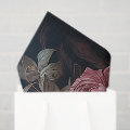 Floral Textured Skull Decoupage Tissue Paper | Zazzle