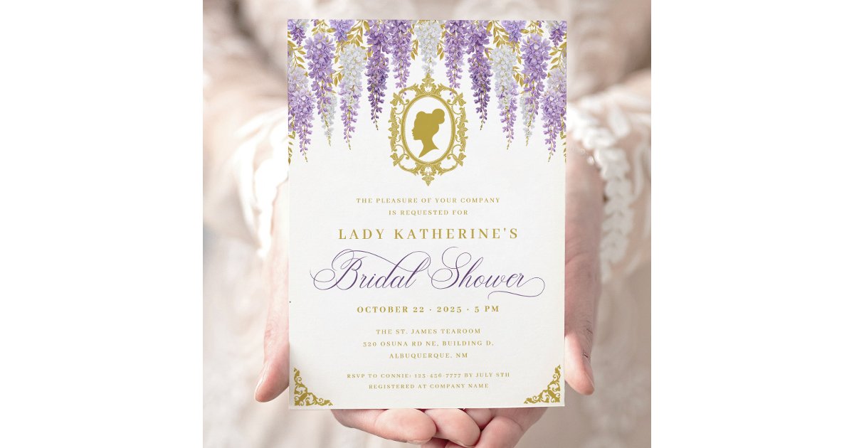 Floral Vintage Bridal Shower Invitation | Zazzle