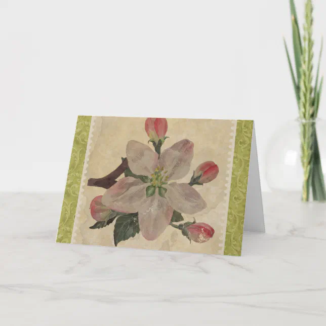 Floral:Vintage Card | Zazzle