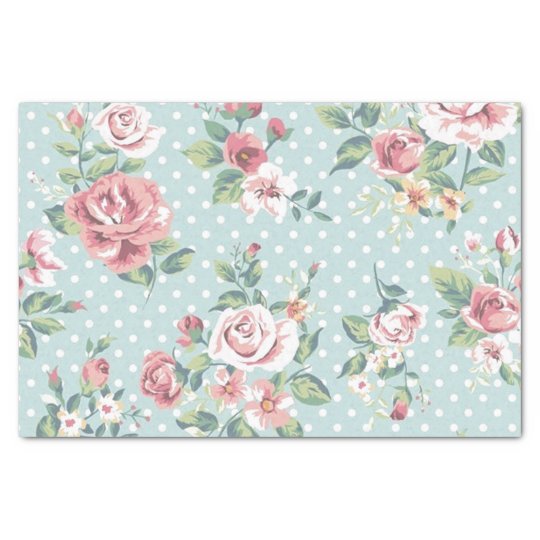 Floral Vintage Print Tissue Paper Zazzle floral-vintage-print-tissue-paper-zazzle