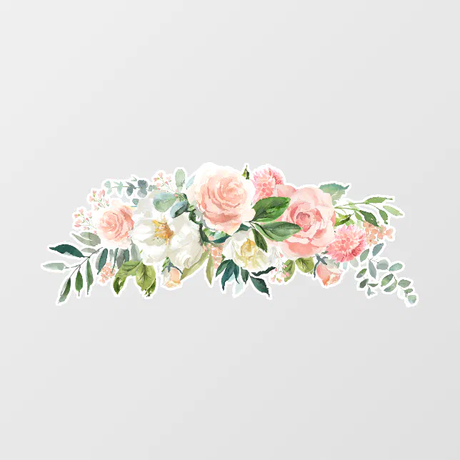 Floral Wall Decal Stickers | Zazzle