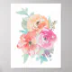 Floral Watercolor Bouquet Poster I | Zazzle