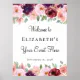 Floral Watercolor Burgundy Blush Any Event Poster | Zazzle