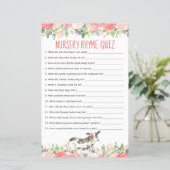 Floral Watercolor Cows Farm Nursery Rhyme Quiz | Zazzle