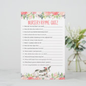 Floral Watercolor Cows Farm Nursery Rhyme Quiz | Zazzle