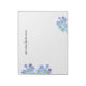 Floral Watercolor forget me not monogram name Notepad | Zazzle