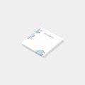 Floral Watercolor forget me not monogram name Post-it Notes | Zazzle