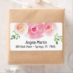 Floral Watercolor Return Address Label | Zazzle