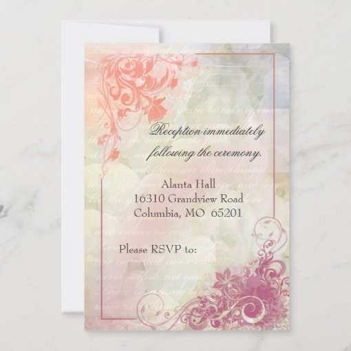 Floral Wedding Invitation | Zazzle