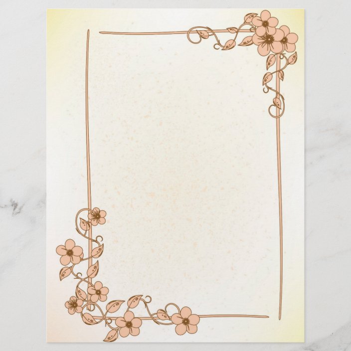 Floral Wedding Letterhead | Zazzle.com