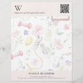 Floral Wellness QR Code & Branding Letterhead | Zazzle