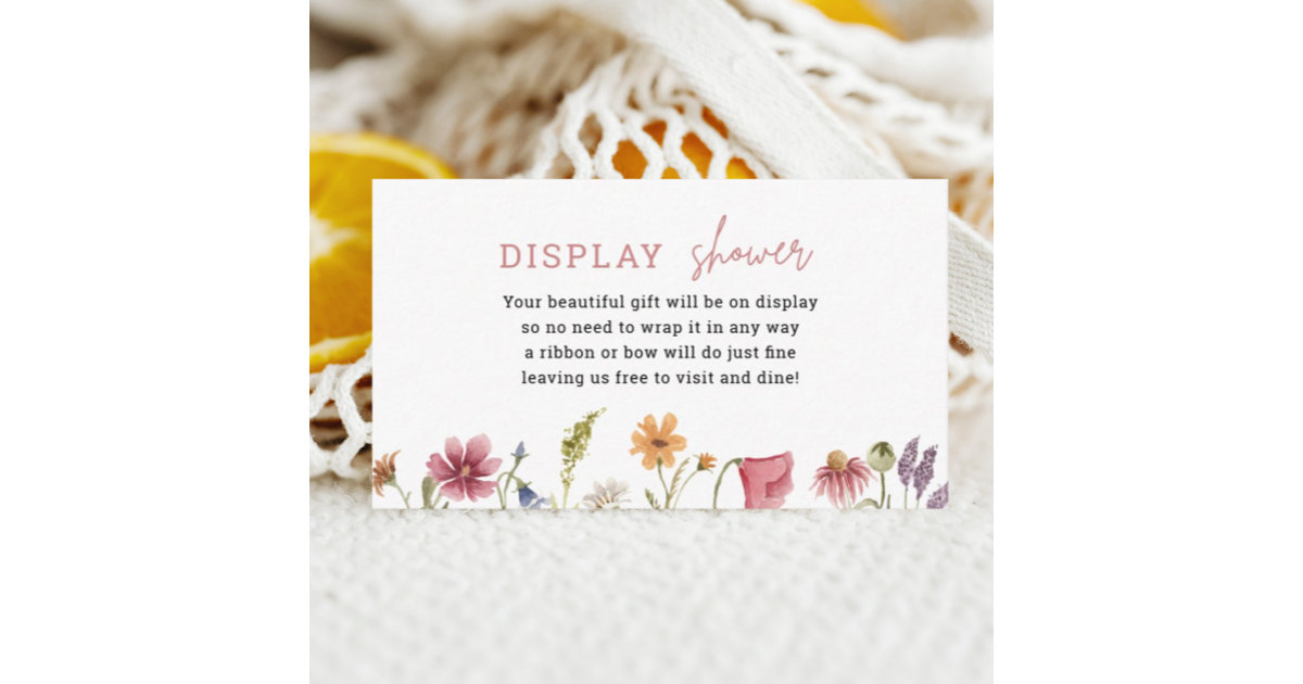 Floral Wildflower Display Shower Insert | Zazzle