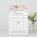 Floral wildflowers baby shower bingo game | Zazzle