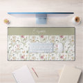 Floral Wildflowers Personalized Desk Mat | Zazzle