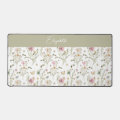 Floral Wildflowers Personalized Desk Mat | Zazzle