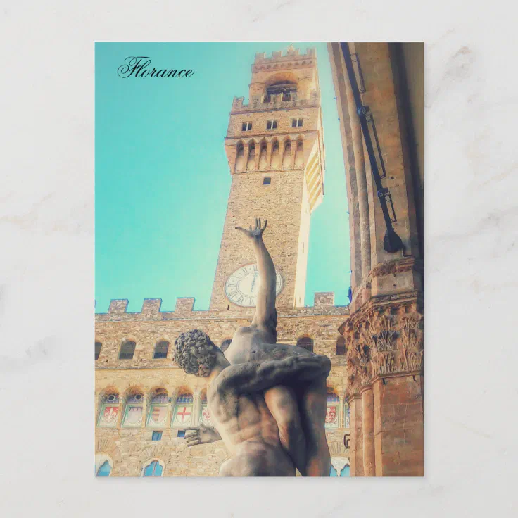 Florance-Piazza della Signoria Postcard | Zazzle