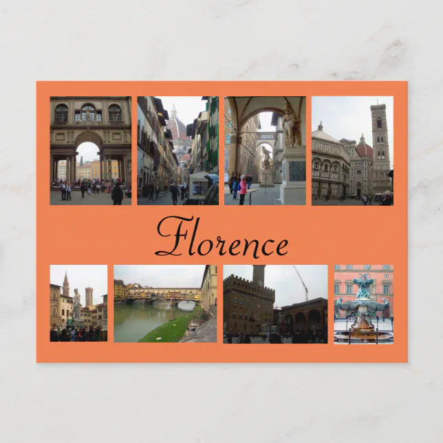 Florence Collage Postcard | Zazzle