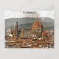 Florence Italy Duomo Cathedral Travel Postcard | Zazzle