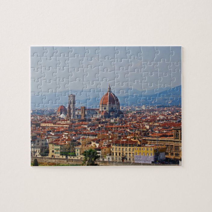 Florence Italy Duomo View Jigsaw Puzzle | Zazzle