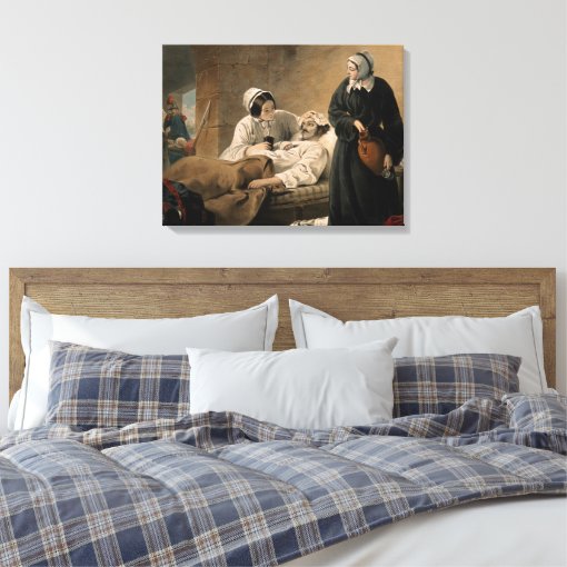 Florence Nightingale. Coloured lithograph. Canvas Print | Zazzle