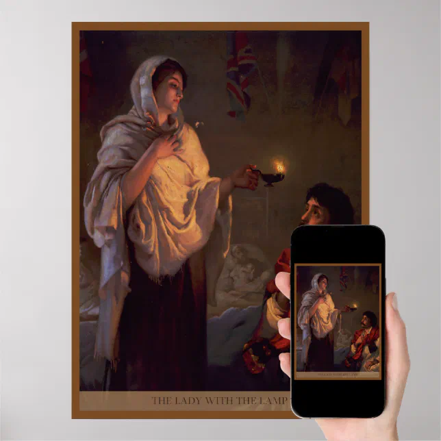 Florence Nightingale Lady with the Lamp Poster | Zazzle
