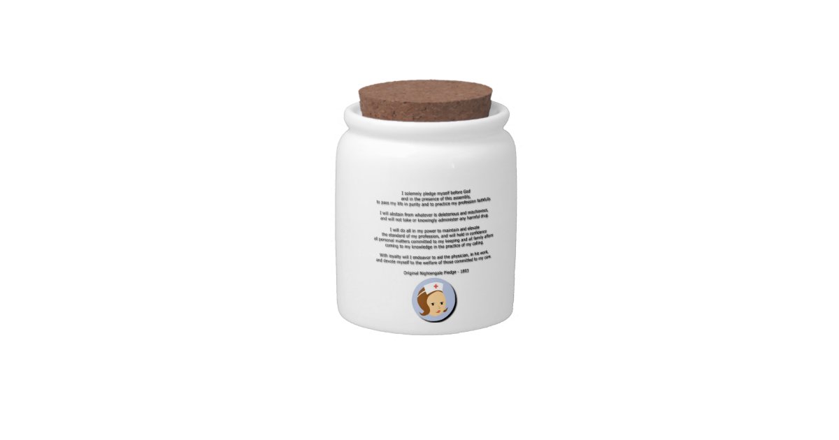 Florence Nightingale Pledge Candy Jar | Zazzle