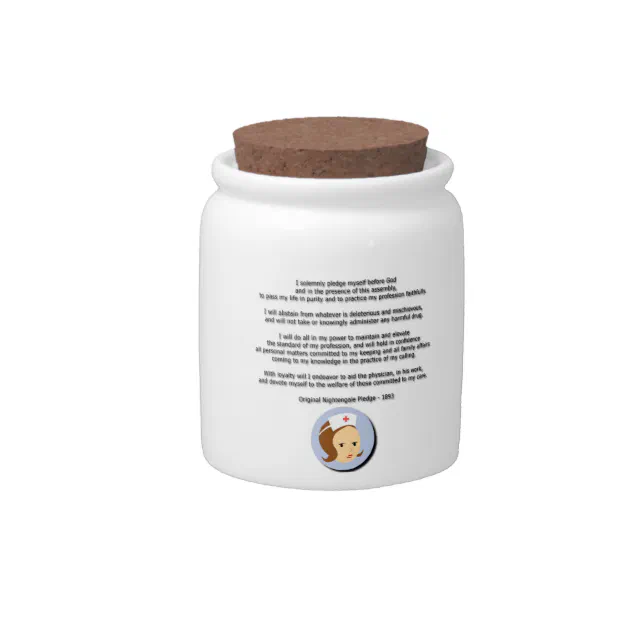 Florence Nightingale Pledge Candy Jar | Zazzle