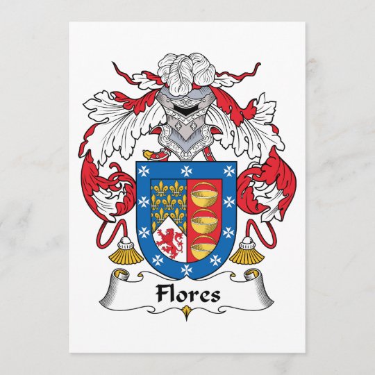 Flores Family Crest | Zazzle.com