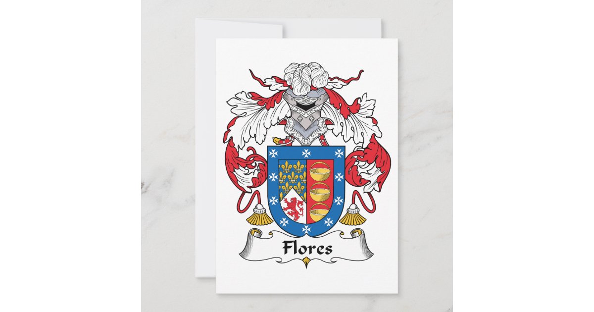 Flores Family Crest | Zazzle