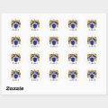 FLORES FAMILY CREST - FLORES COAT OF ARMS CLASSIC ROUND STICKER | Zazzle